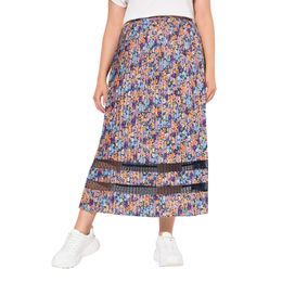 Ulla Popken Plisseerock in kr&auml;ftiges orange | Gr.: 54-56