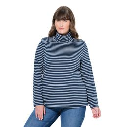 Ulla Popken Longsleeve in navy blau | Gr.: 46-48