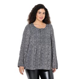 Ulla Popken Bluse in dunkles kitt | Gr.: 46-48