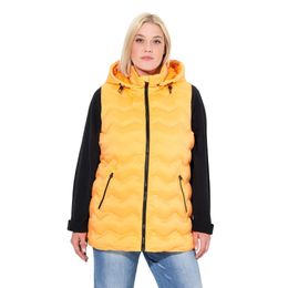 Ulla Popken Steppweste in hellorange | Gr.: 58-60