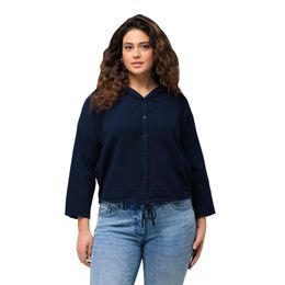 Ulla Popken Bluse in tintenblau | Gr.: 50-52