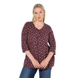 Ulla Popken Shirt in pflaume | Gr.: 42-44