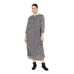 Ulla Popken Midikleid in schwarz | Gr.: 44 - Normalgr&ouml;&szlig;e