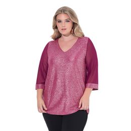 MIAMODA Shirt in dunkles malve | Gr.: 52
