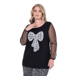 MIAMODA Shirt in schwarz | Gr.: 46