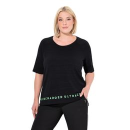 Ulla Popken Shirt in schwarz | Gr.: 54-56