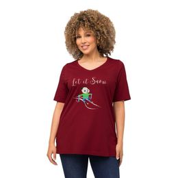 Ulla Popken Shirt in burgunderrot | Gr.: 46-48