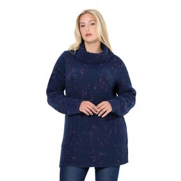 Ulla Popken Pullover in tintenblau | Gr.: 54-56