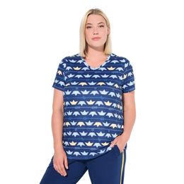 Ulla Popken Shirt in marine | Gr.: 42-44