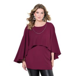 MIAMODA Bluse in purpur | Gr.: 46