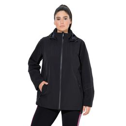 Ulla Popken Funktionsjacke in schwarz | Gr.: 42-44