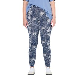 Ulla Popken Leggings in navy blau | Gr.: 46-48