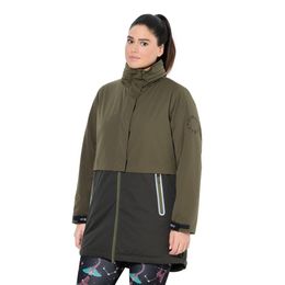 Ulla Popken Mantel in olivgr&uuml;n | Gr.: 46-48