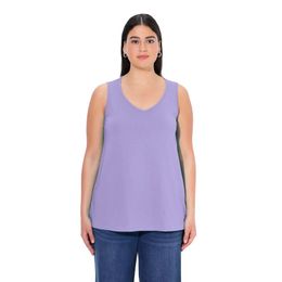 Ulla Popken Strick-Top in blauer flieder | Gr.: 46-48
