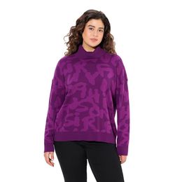 Ulla Popken Oversized-Pullover in violett | Gr.: 46-48