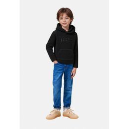 Jack & Jones JACK & JONES Junior Hoodie 'Flare Teddy' in schwarz | Gr.: 98
