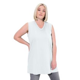 Ulla Popken Strick-Top in schneewei&szlig; | Gr.: 50-52