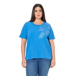 Ulla Popken Shirt in petrolblau | Gr.: 50-52