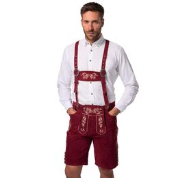 JP1880 Lederhose in dunkel kirschrot | Gr.: 60 - Normalgr&ouml;&szlig;e
