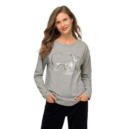 LAURAS&Oslash;N Longsleeve in grau melange | Gr.: M