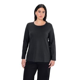 Ulla Popken Shirt in schwarz | Gr.: 62/64