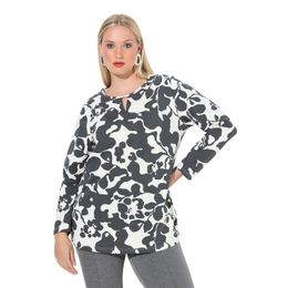 Ulla Popken Langarmshirt in wollwei&szlig; | Gr.: 46-48