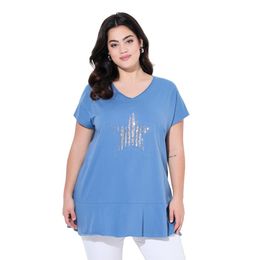 Angel of Style Shirt in mattes blau | Gr.: 44