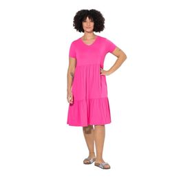 Angel of Style Midikleid in hibiskuspink | Gr.: 46