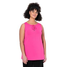 MIAMODA Strick-Top in hibiskuspink | Gr.: 48