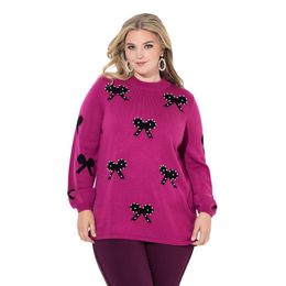 MIAMODA Pullover in dunkles malve | Gr.: 58-60