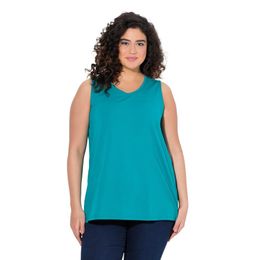 Ulla Popken Strick-Top in dunkel petrol | Gr.: 50-52