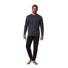 JP1880 Langer Schlafanzug in navy blau | Gr.: XXL