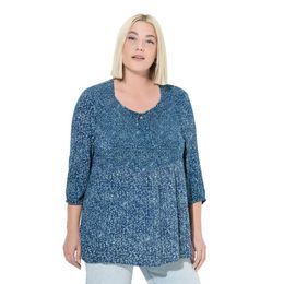 Ulla Popken Bluse in dunkelblau | Gr.: 54-56