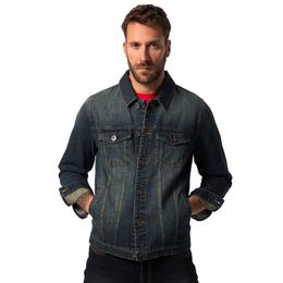JP1880 &Uuml;bergangsjacke in dark blue denim | Gr.: 7XL