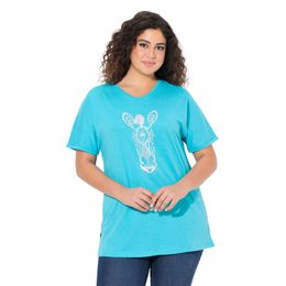 Ulla Popken Shirt in tiefes aqua | Gr.: 42-44