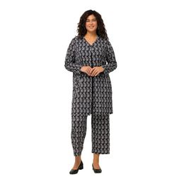 Ulla Popken Longshirt in schwarz | Gr.: 62/64