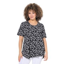 Ulla Popken Shirt in schwarz | Gr.: 54-56