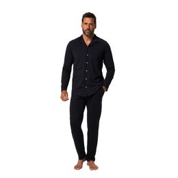 JP1880 Langer Schlafanzug in navy blau | Gr.: 7XL