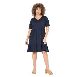 Ulla Popken Jerseykleid in marine | Gr.: 54-56