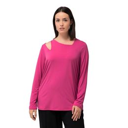 Ulla Popken Longsleeve in orientpink | Gr.: 46-48