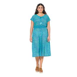 Ulla Popken Kleid in tiefes aqua | Gr.: 46-48