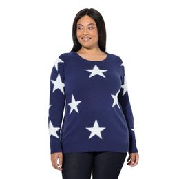 Ulla Popken Pullover in tintenblau | Gr.: 50-52