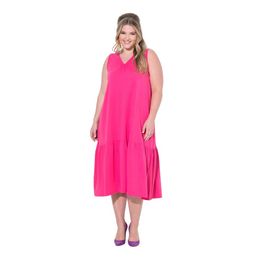 MIAMODA Jerseykleid in hibiskuspink | Gr.: 50
