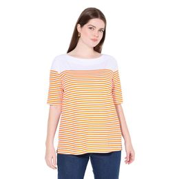Ulla Popken Shirt in kr&auml;ftiges orange | Gr.: 62/64