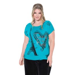 MIAMODA Shirt in jade | Gr.: 44