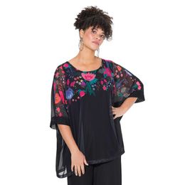 MIAMODA Bluse in schwarz | Gr.: 50-52
