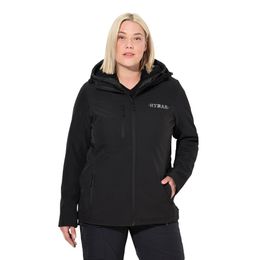 Ulla Popken Softshelljacke in schwarz | Gr.: 50-52