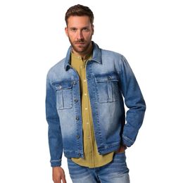 JP1880 &Uuml;bergangsjacke in blue denim | Gr.: 6XL