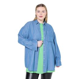 Studio Untold Hemdbluse in blue denim | Gr.: 46-48