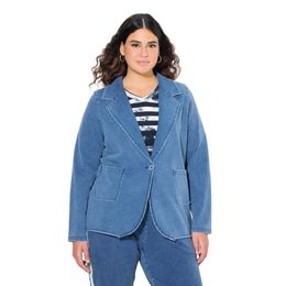 Ulla Popken Blazer in blue denim | Gr.: 46-48